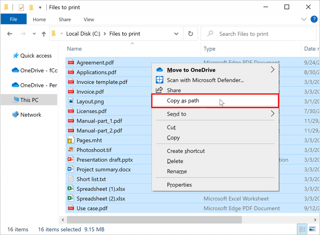 How To Batch Print Multiple Files From A List