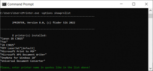 fCoder 2Printer Command Line Syntax